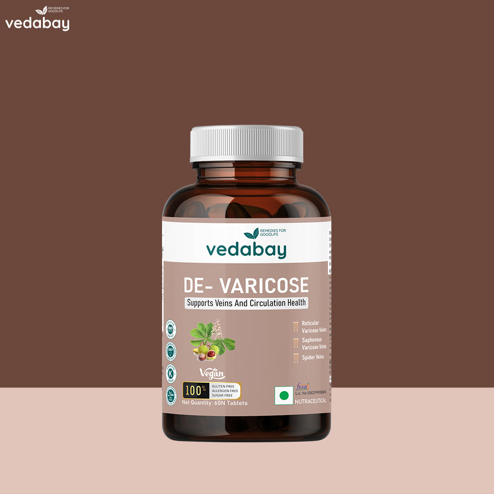 De-Varicose: Natural Varicose Veins Support Tablets for Twisted, Spider ...